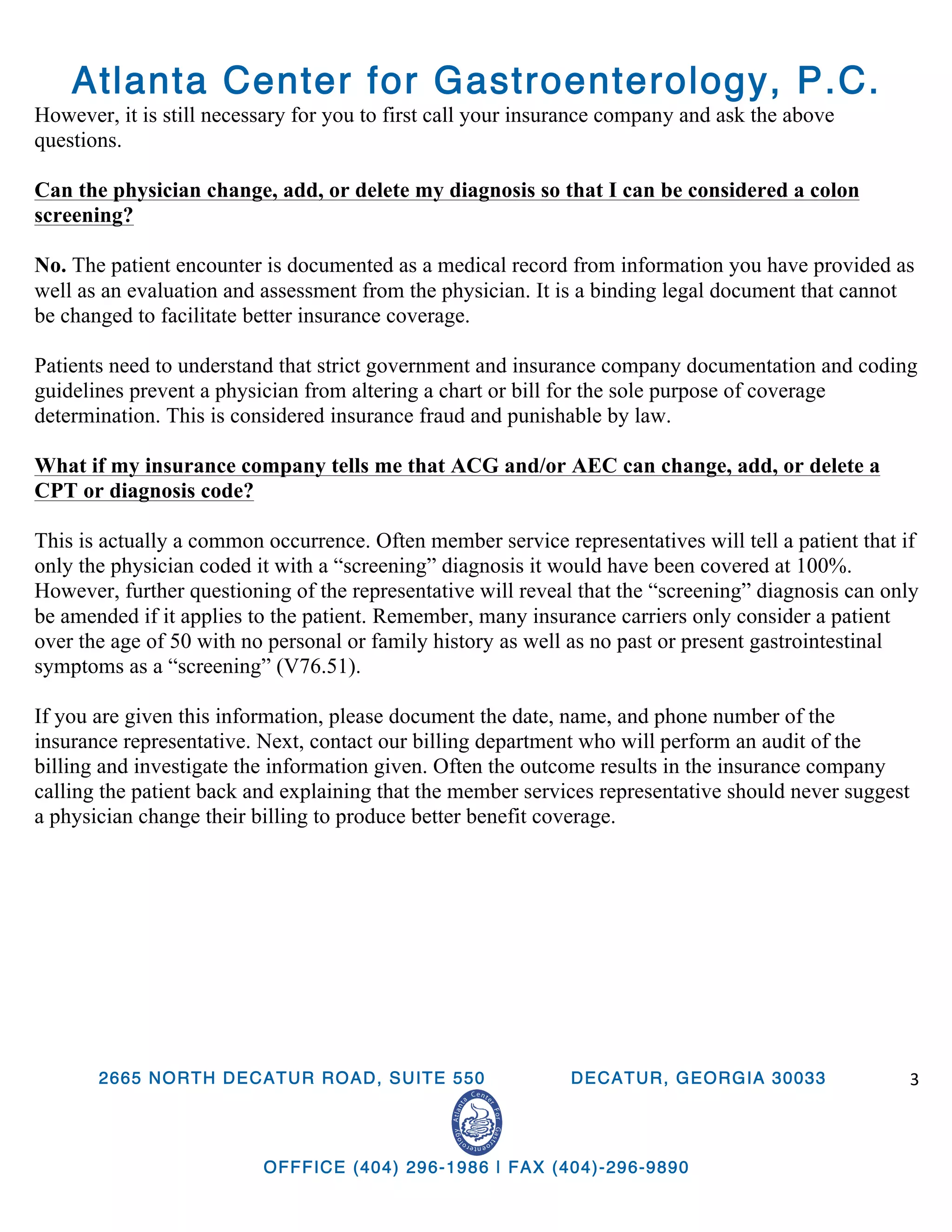 Screening Colonoscopy - What you need to know | PDF