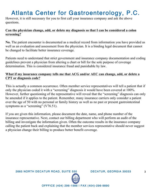 Screening Colonoscopy - What you need to know | PDF