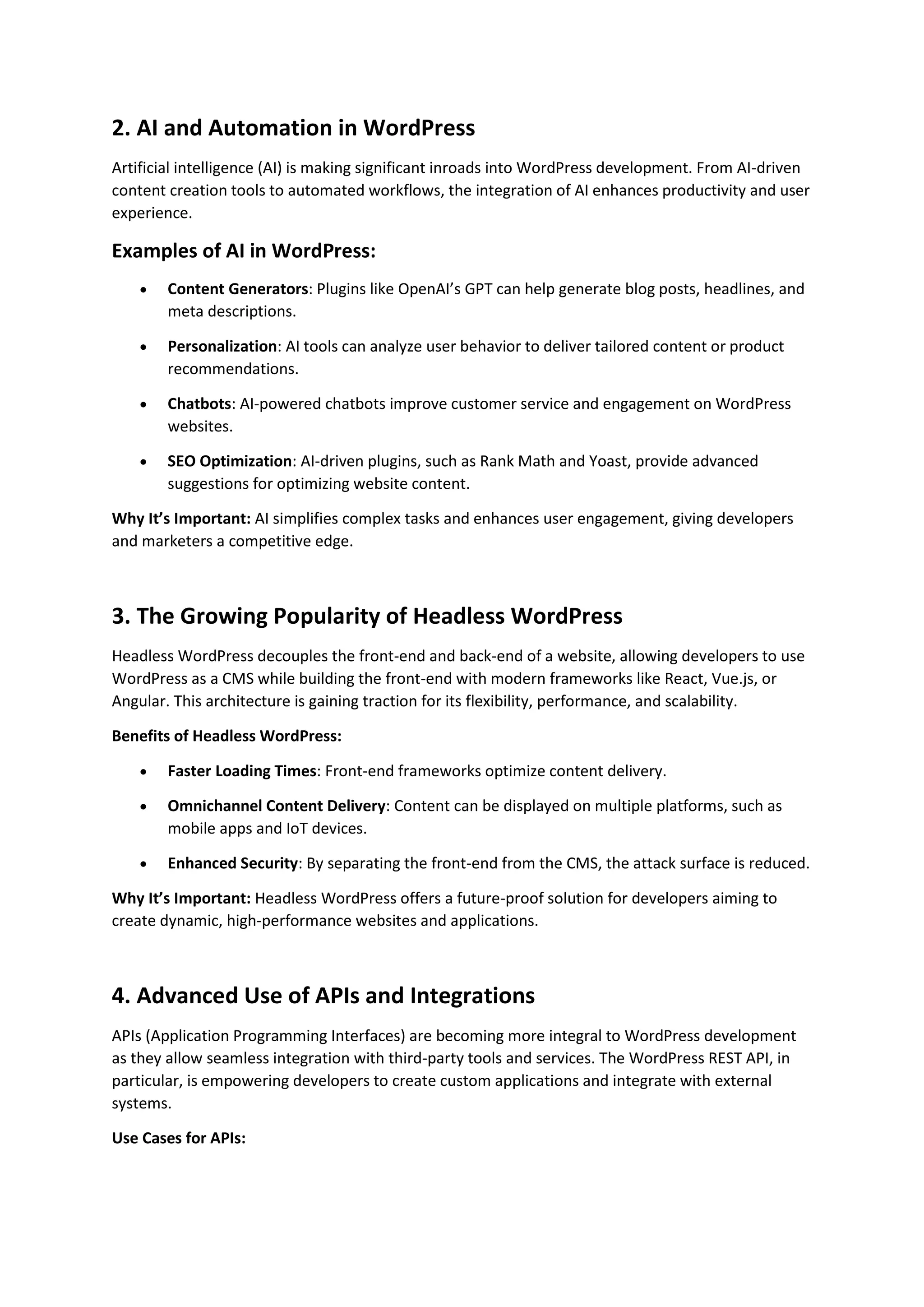 What You Need to Know About WordPress Development Trends | PDF