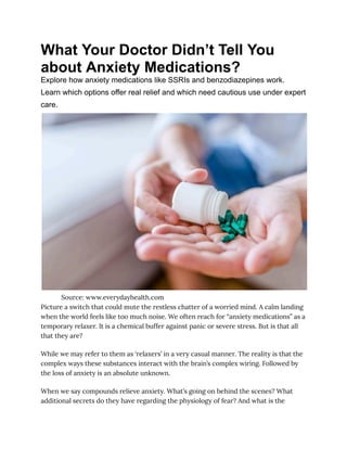 What Your Doctor Didn’t Tell You about Anxiety Medications.pdf