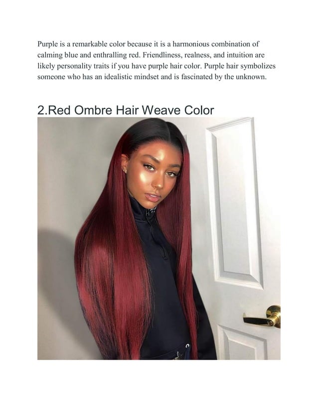 What your weave hair color says about | PDF | Hair Care | Beauty