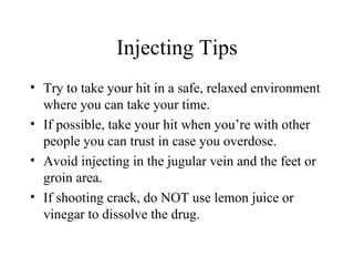 What You Should Know About Injecting | PPT
