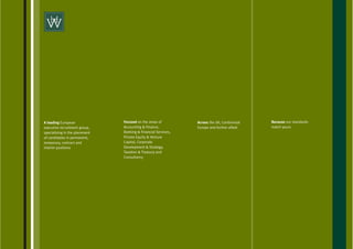 Walker Hamill Brochure | PPT