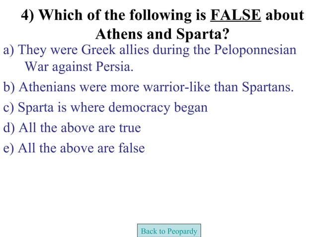 Ch1 s1 Greek Jeopardy | PPT