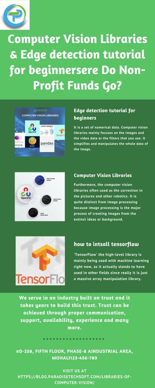 Computer Vision Libraries & Edge detection tutorial for beginners | PDF