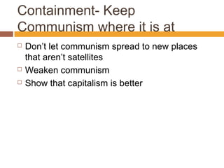 Wh cr cold war notes | PPT