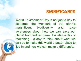WORLD ENVIRONMENTAL DAY PRESENTATION DEEPANSHU | PPTX