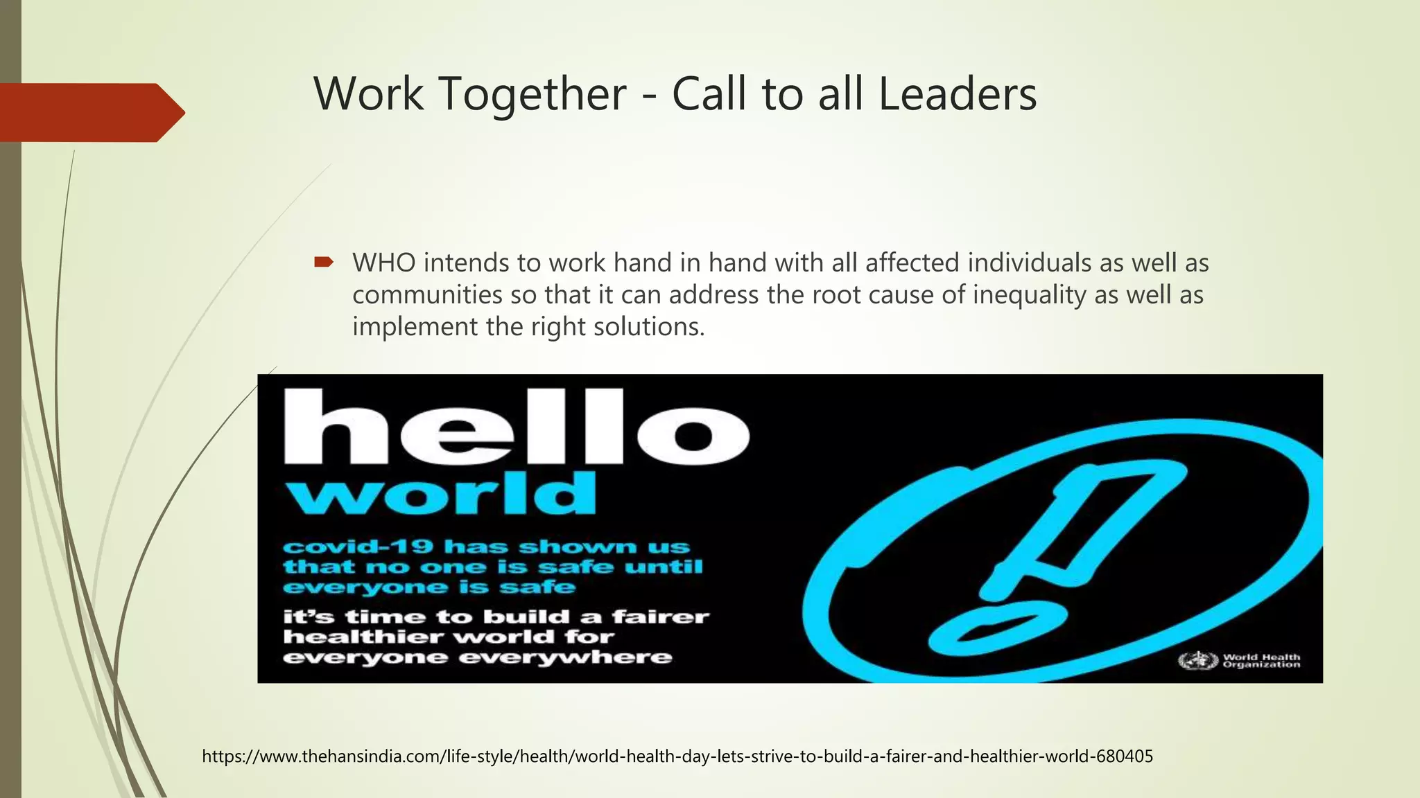 World Health Organization Day 2021 | PPT