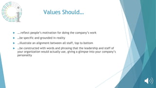 Defining Core Values for Success | PPTX