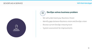 WhiteHedge DevOps Offerings and Skillset :: Changing Chaos to Coherence ...