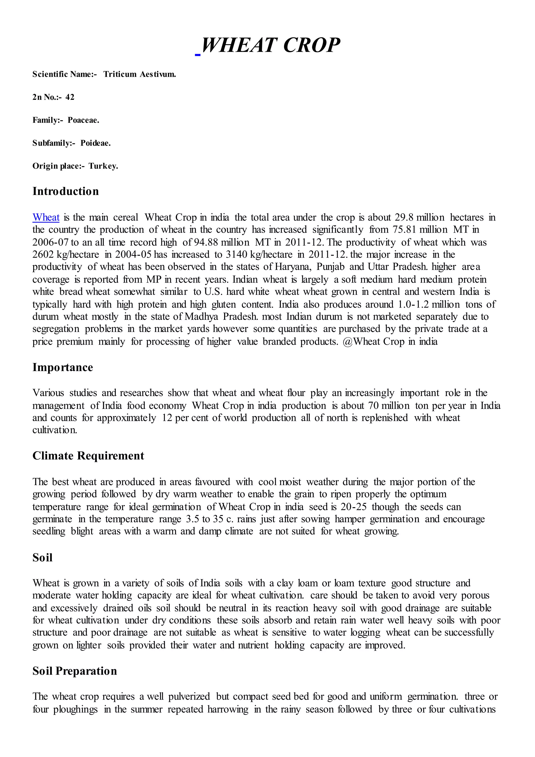 Wheat | DOCX