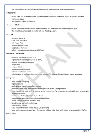 disease of field and horticultural crops and their management-II | PDF
