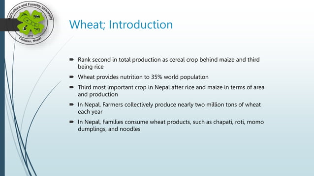 Wheat_Biofortification_Credit_Seminar_PK.pptx | Agriculture | Industries