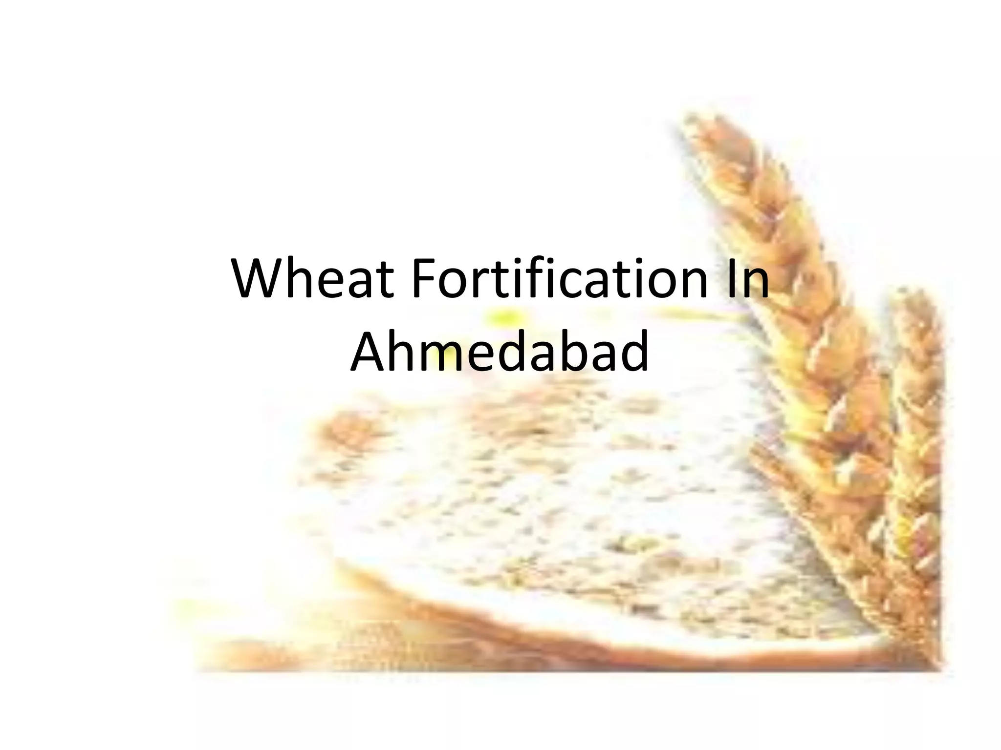 Wheat fortification in ahmedabad | PPTX