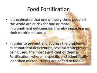 Wheat fortification in ahmedabad | PPTX