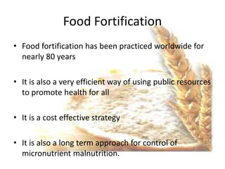 Wheat fortification in ahmedabad | PPTX