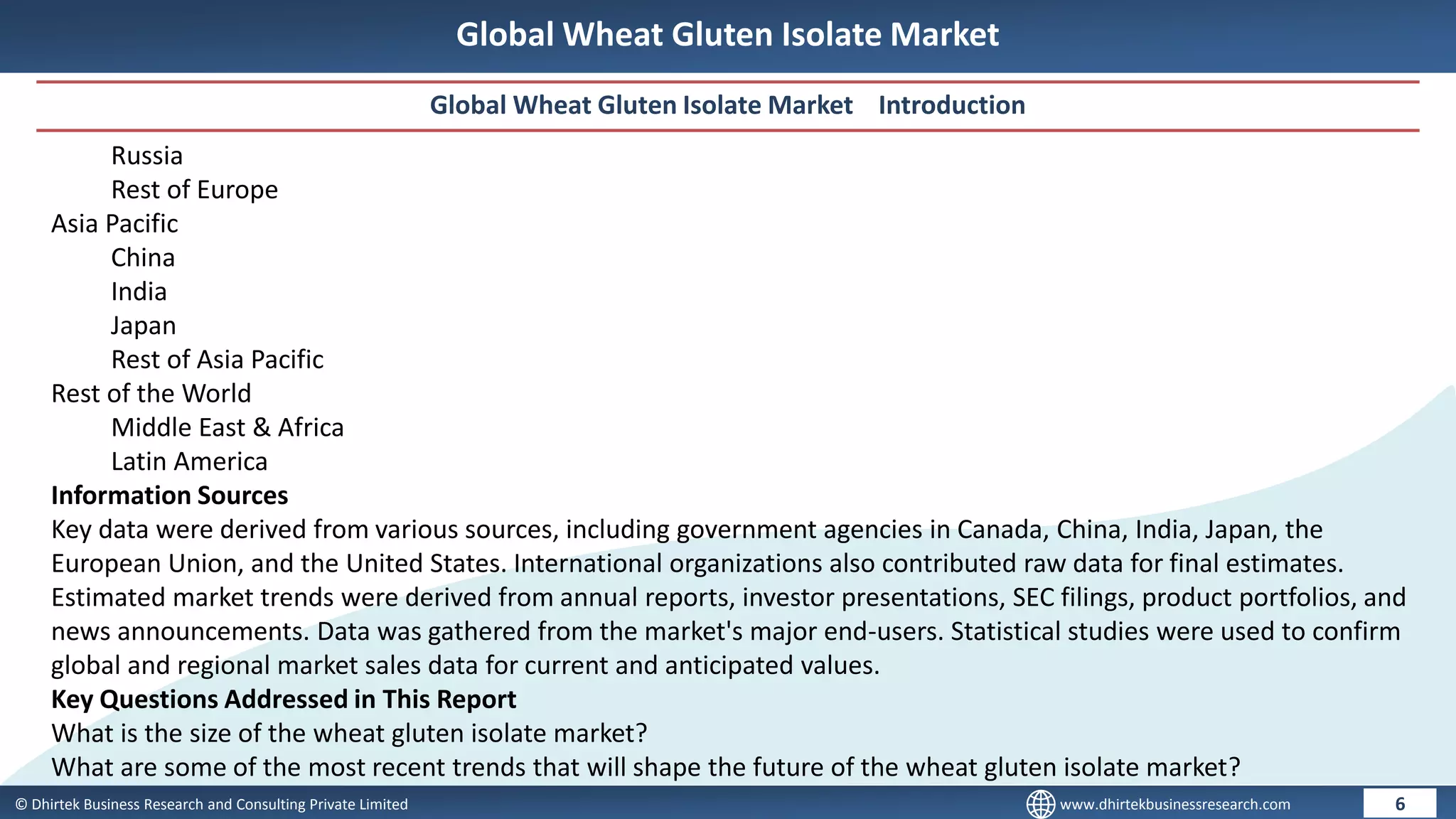 Wheat gluten isolate market | PPT