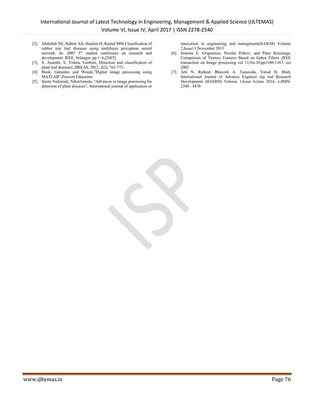 Wheat Leaf Disease Detection Using Image Processing Pdf