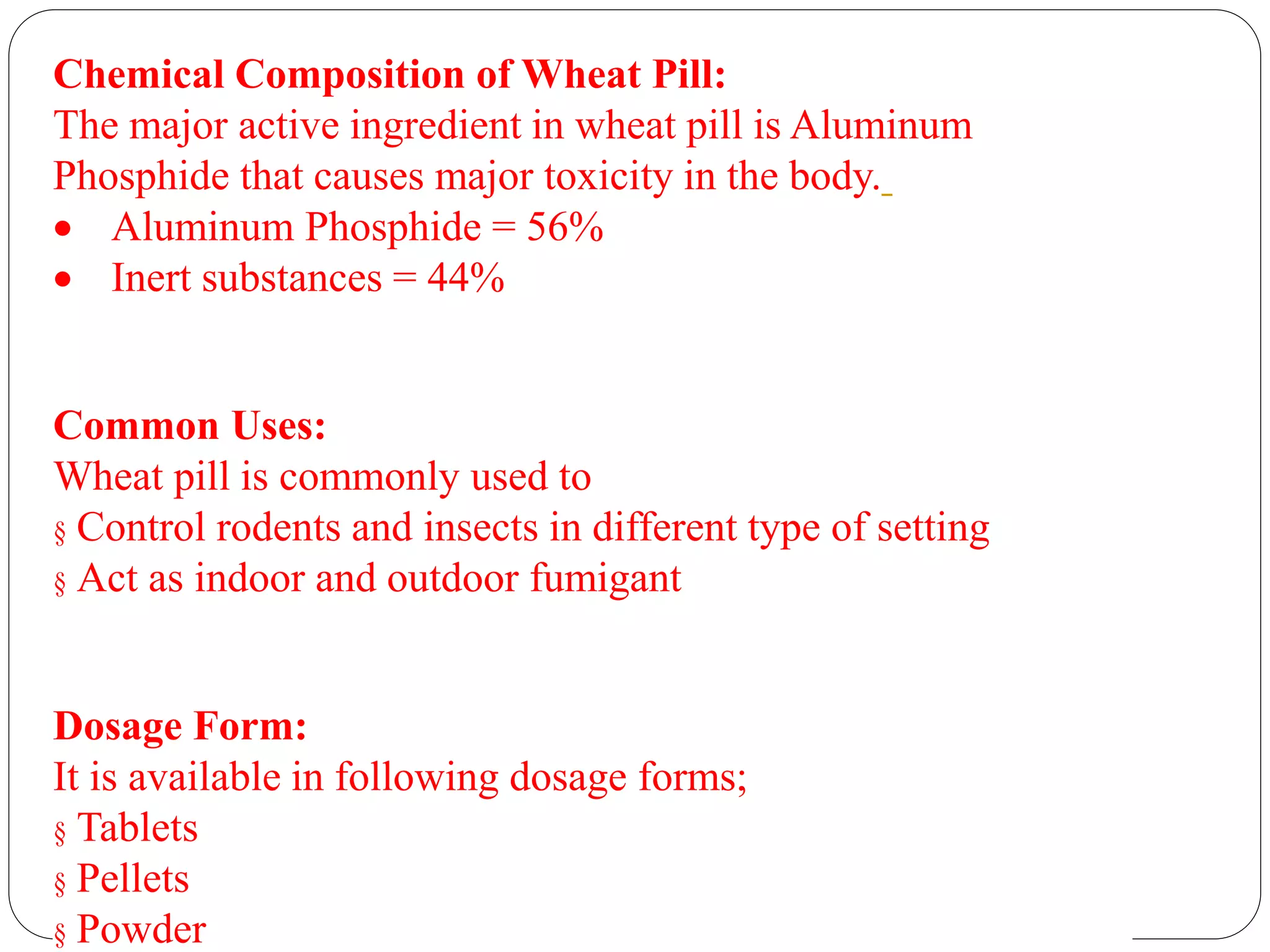 Wheat pills poisoning by dr sarfraz.abs.gujrat. | PPTX