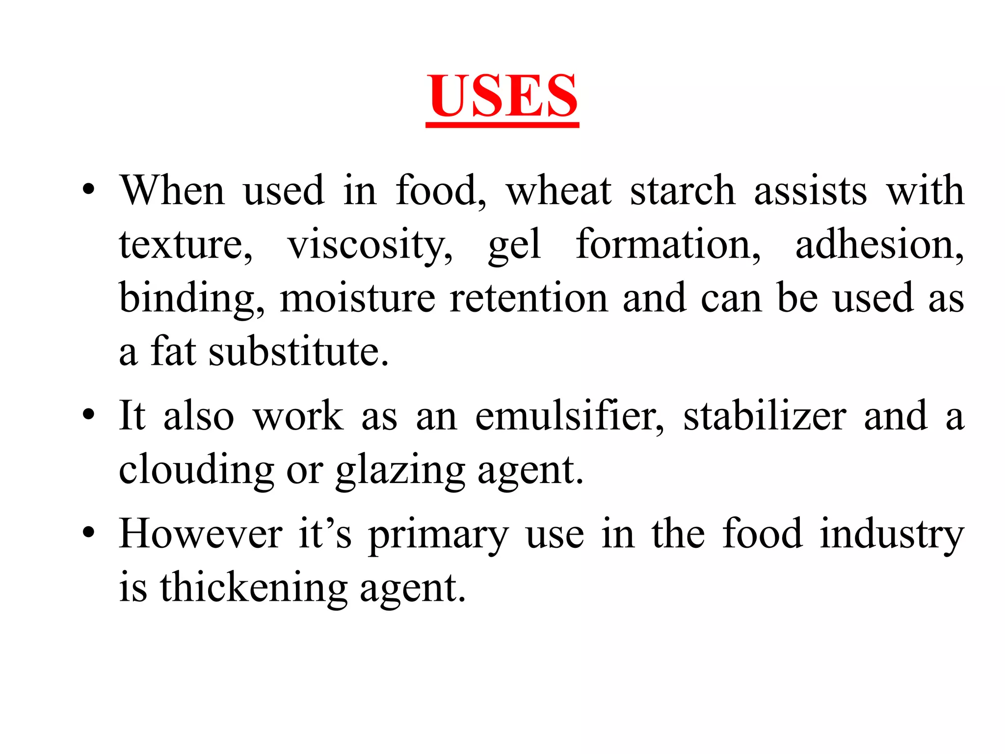 Wheat starch kumbam mahesh | PPTX