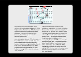 Physics Investigatory Project on Wheatstone Bridge. | PDF