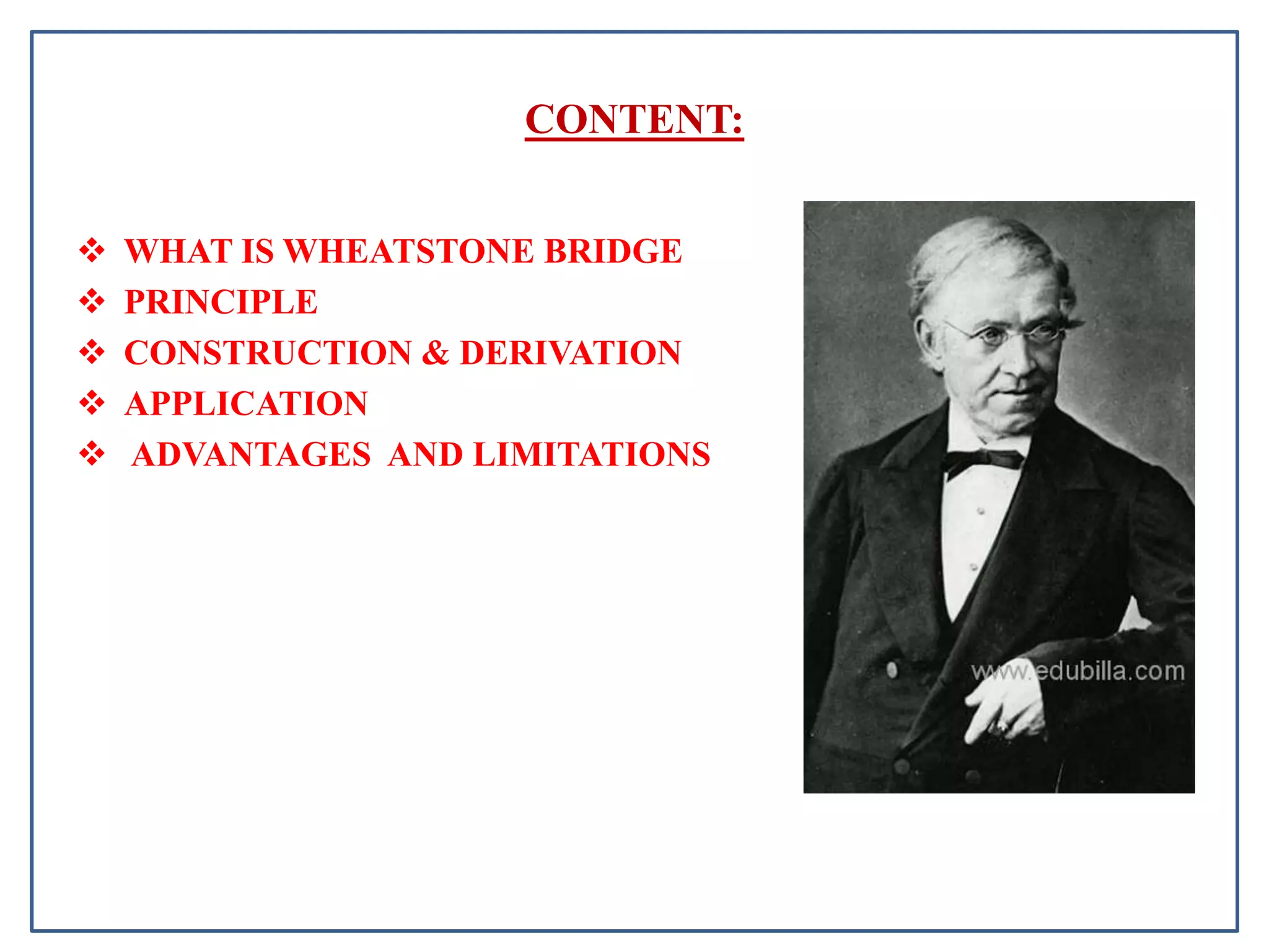 Wheatstone bridge | PPTX