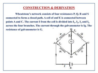 Wheatstone bridge | PPTX
