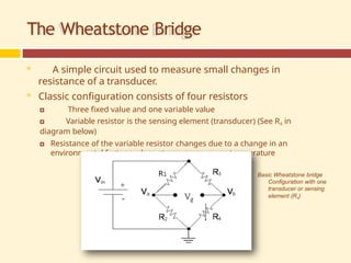The Wheatstone bridge is used for the precise measurement of low ...