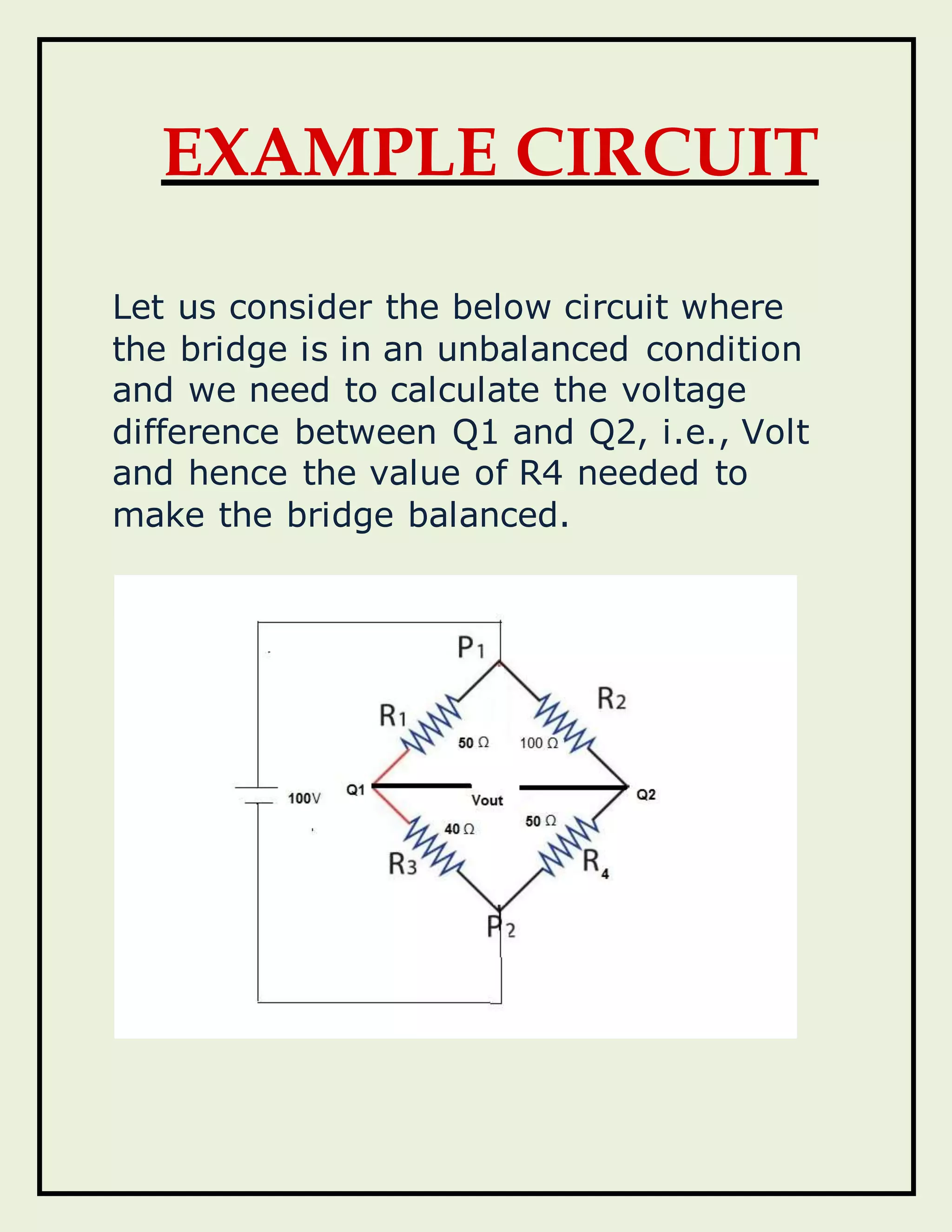 Wheatstone Bridge | DOCX