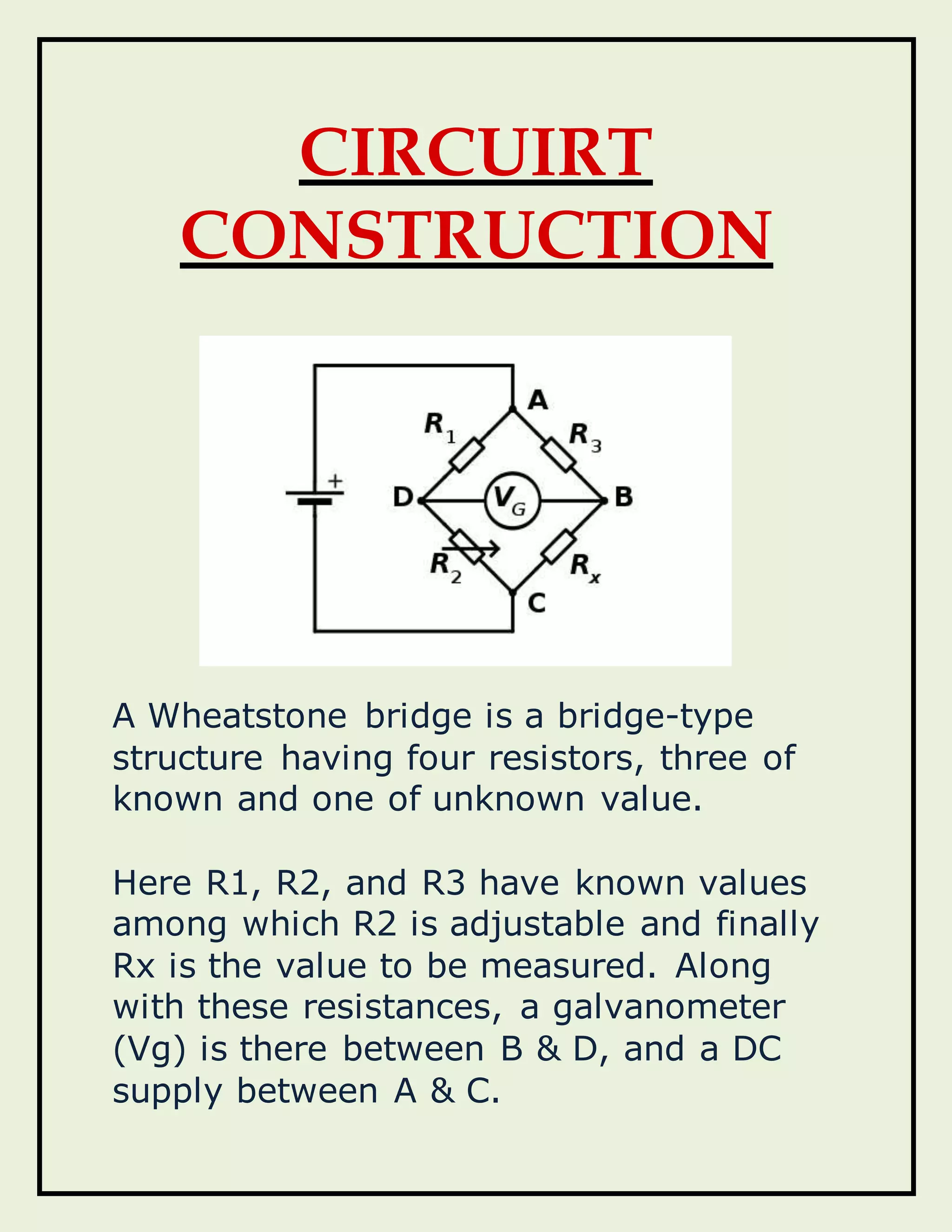Wheatstone Bridge | DOCX