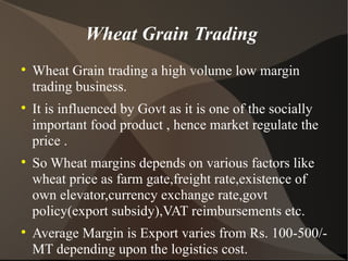 Wheat trading business | PPT | Agriculture | Industries