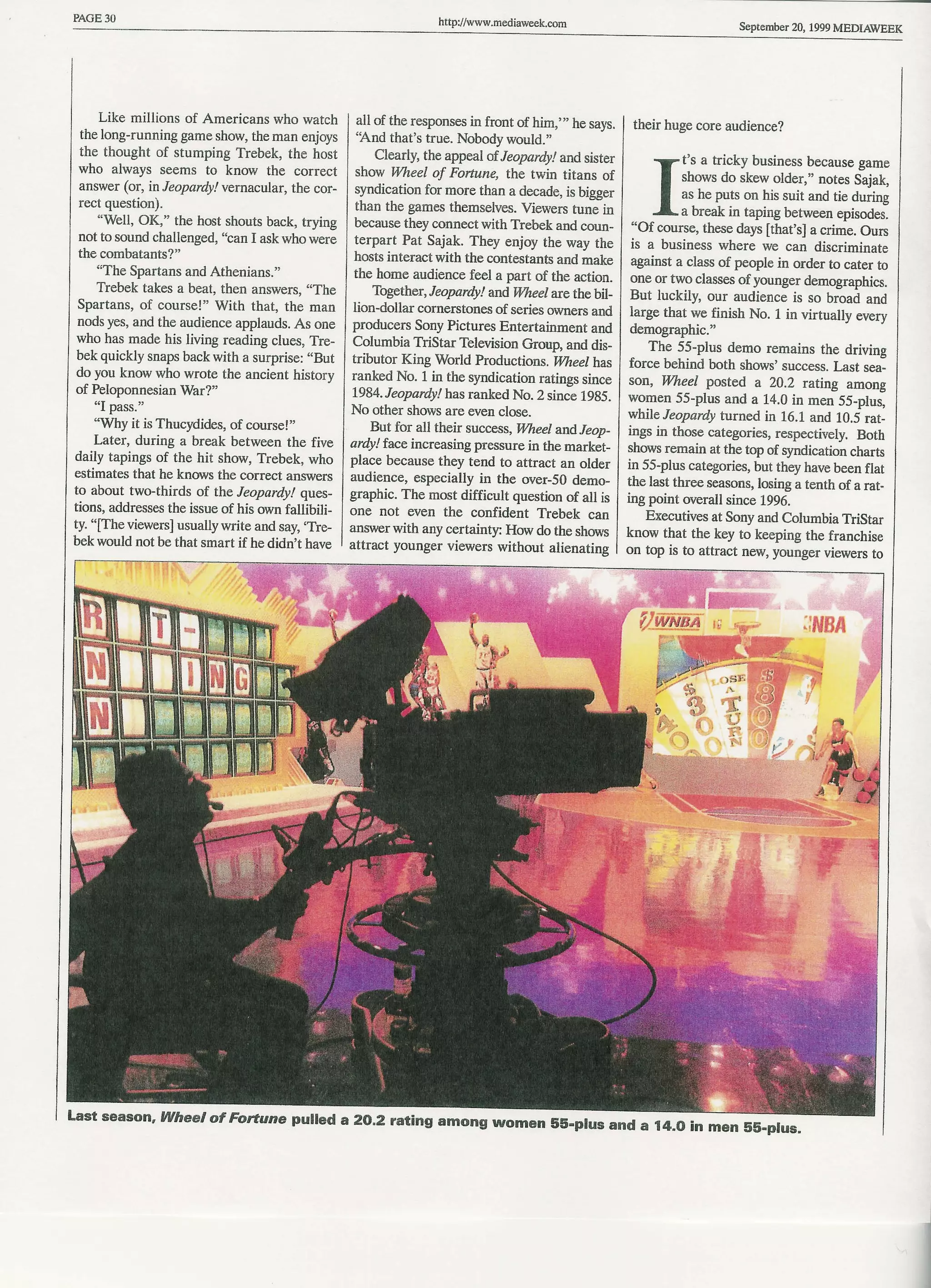 Behind-the-Scenes of "Jeopardy!" & "Wheel of Fortune" feature piece ...