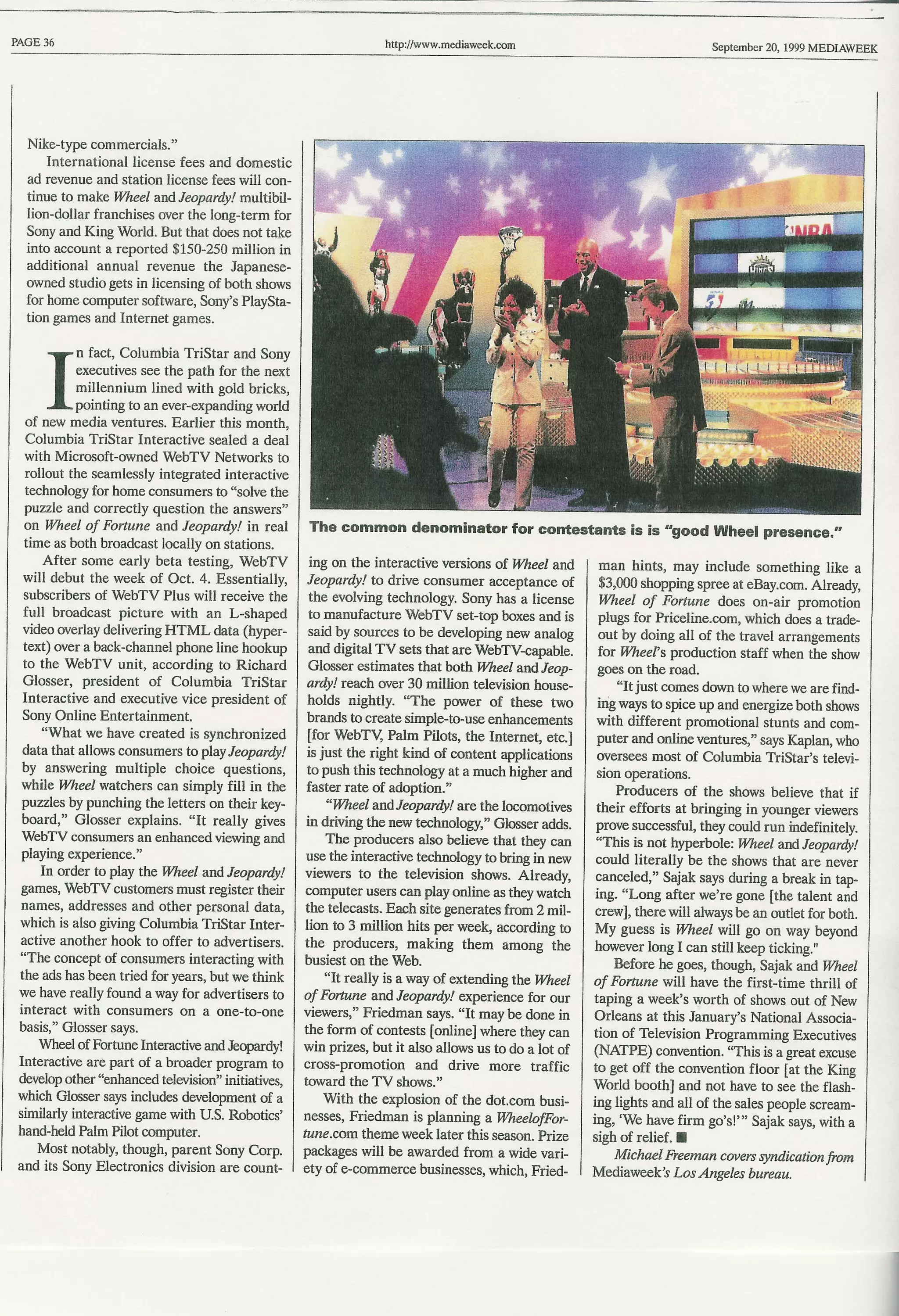 Behind-the-Scenes of "Jeopardy!" & "Wheel of Fortune" feature piece ...