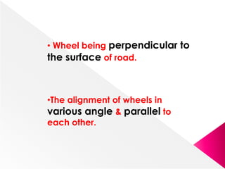 Wheel alignment | PPTX