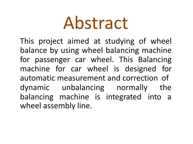 Computerized wheel alignment and balancing PPT.pptx | Auto Repair ...