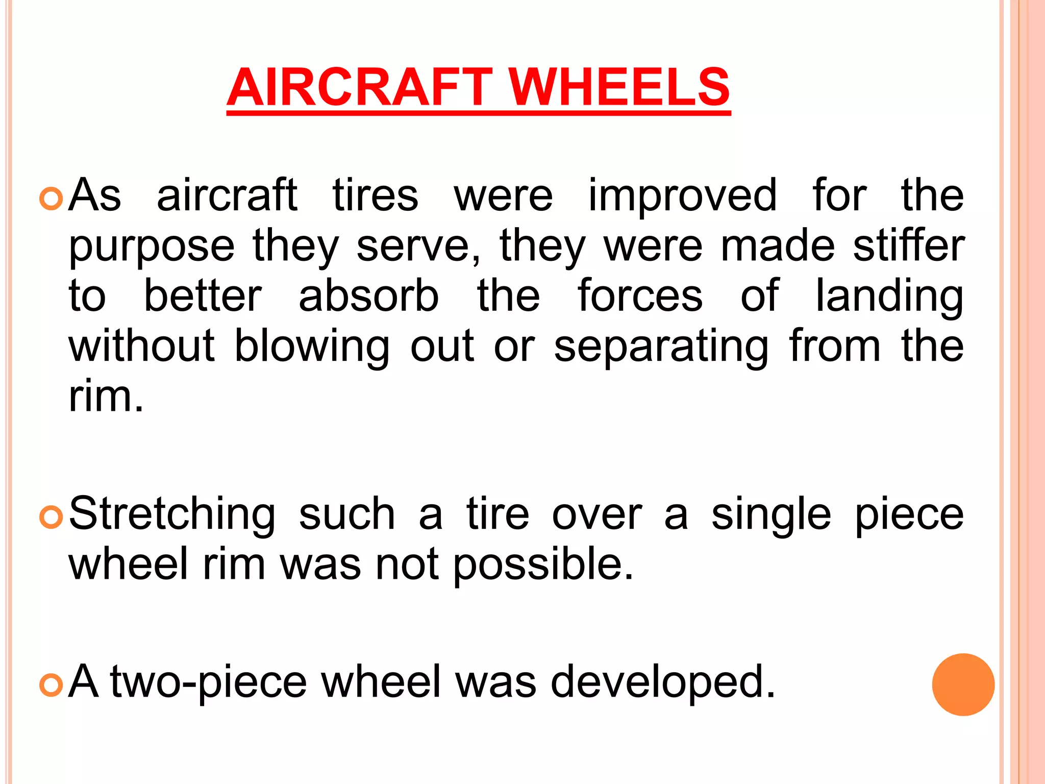 Aircraft Wheel and breaks | PPTX