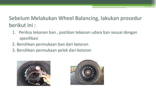 Wheel balancing | PPTX