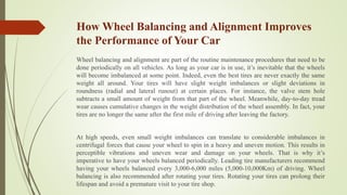 Wheel balancing and the performance of your car | PPTX