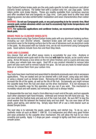 Wheel care Zipp 404 | PDF