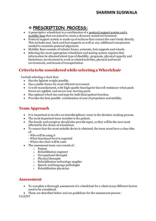 Wheelchair Prescription | DOCX