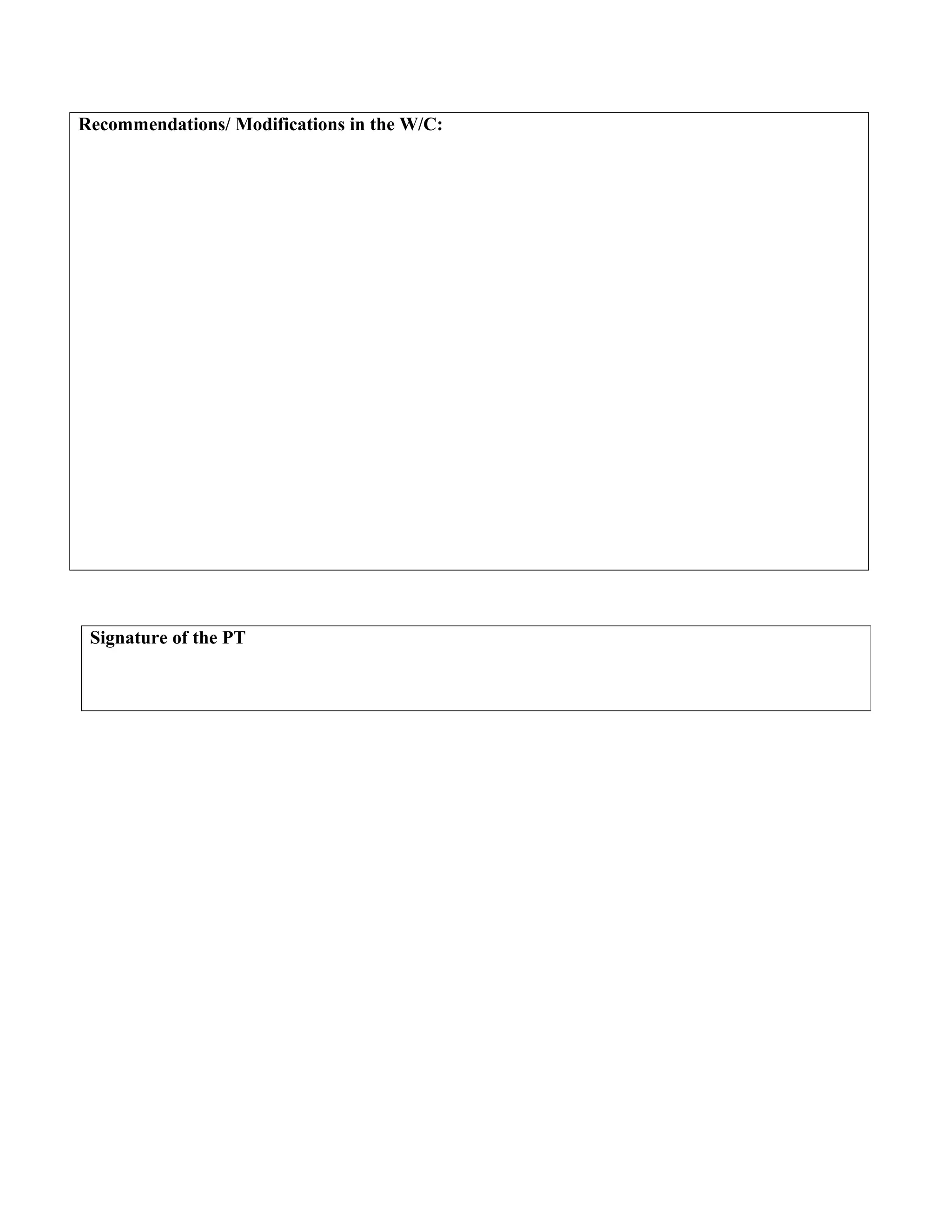 Wheel chair assessment Form | DOC