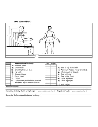 Wheel chair assessment Form | DOC