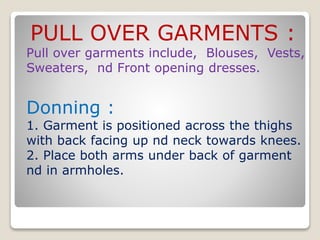 WHEEL CHAIR DONNING & REMOVING SOCKS.ppt