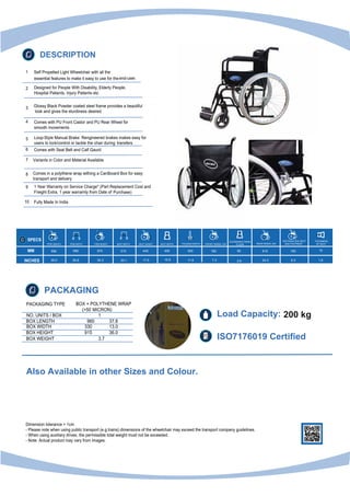 BUY EZEE BUDGET WHEEL CHAIR | PDF