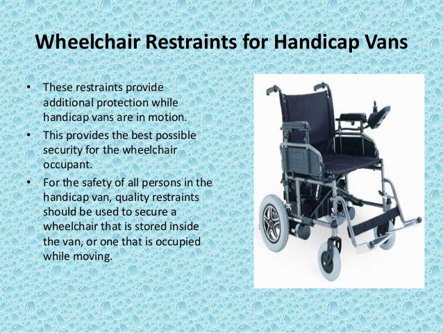 Wheelchairoccupant Restraints