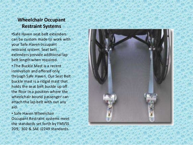 Wheelchairoccupant Restraints