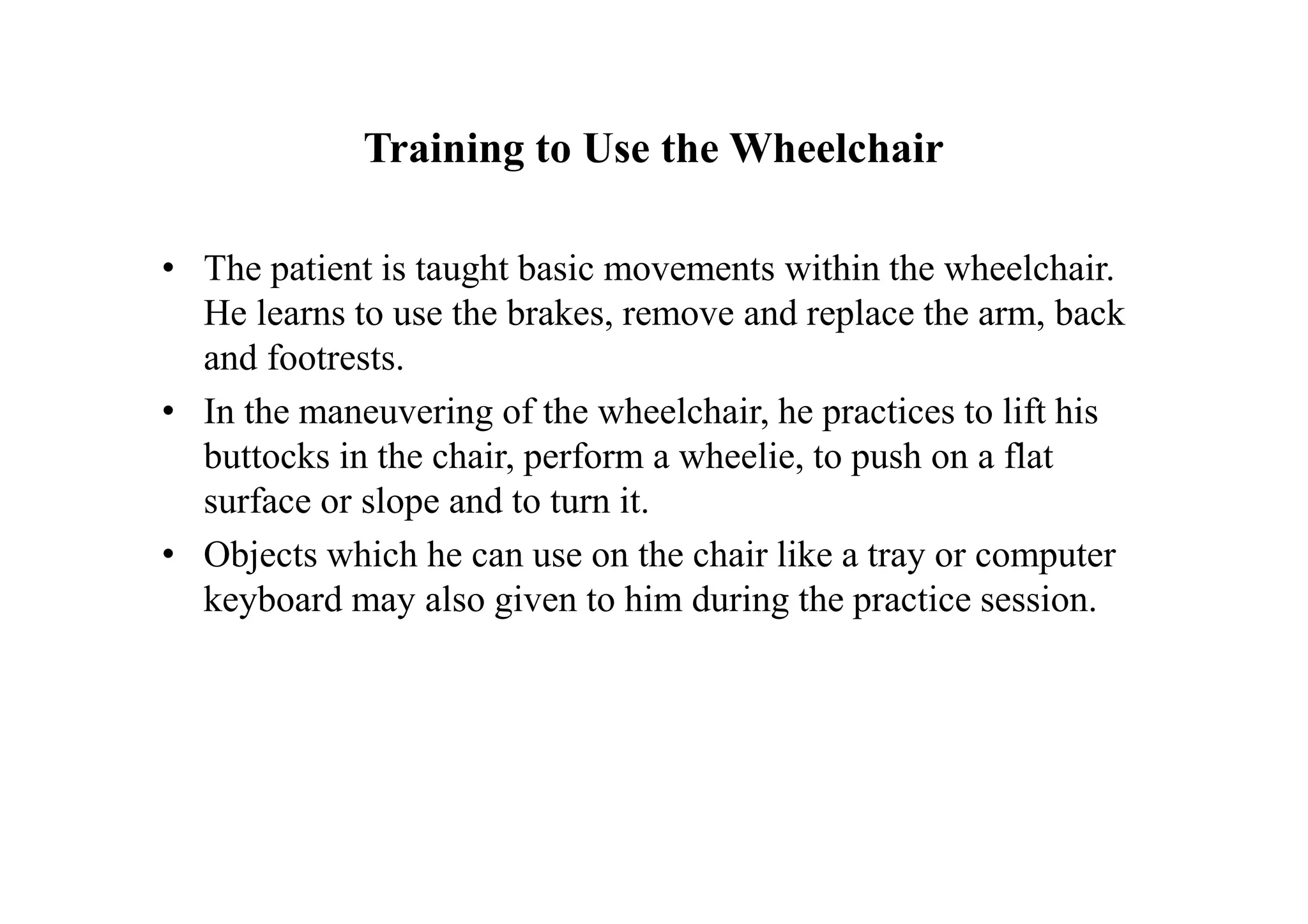 Wheelchairs - Types and Parts | PDF