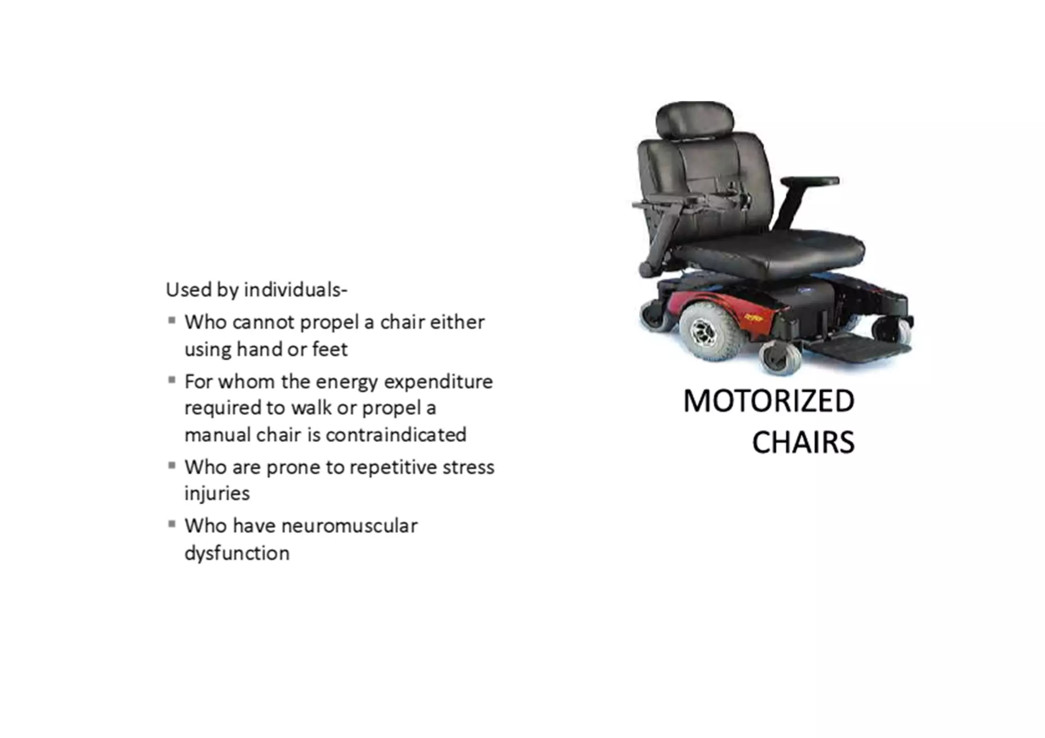 Wheelchairs - Types and Parts | PDF