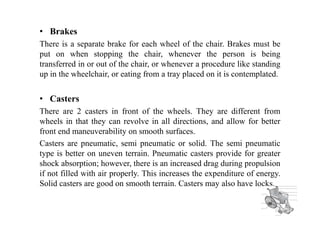 Wheelchairs - Types and Parts | PDF