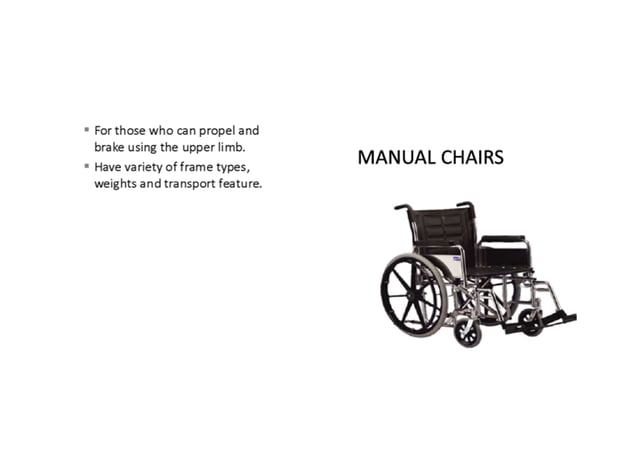 Wheelchairs - Types and Parts | PDF | Physical Therapy | Wellness